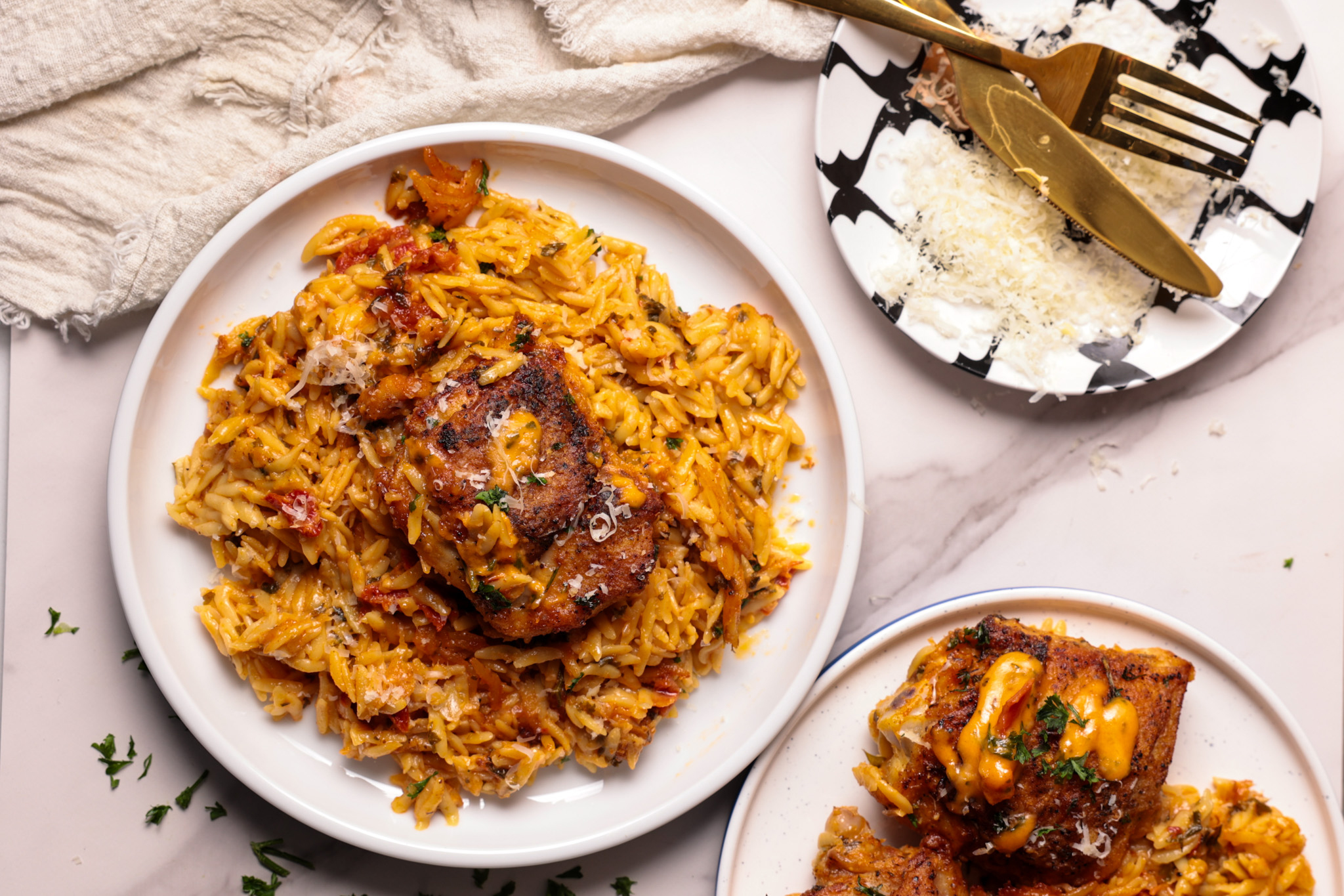 Marry Me Chicken And Orzo Bake Kitchen Basics